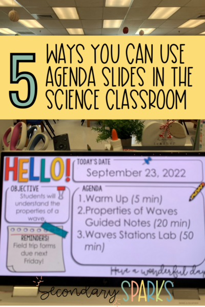5 Ways You Can Use Agenda Slides in the Science Classroom - Secondary ...