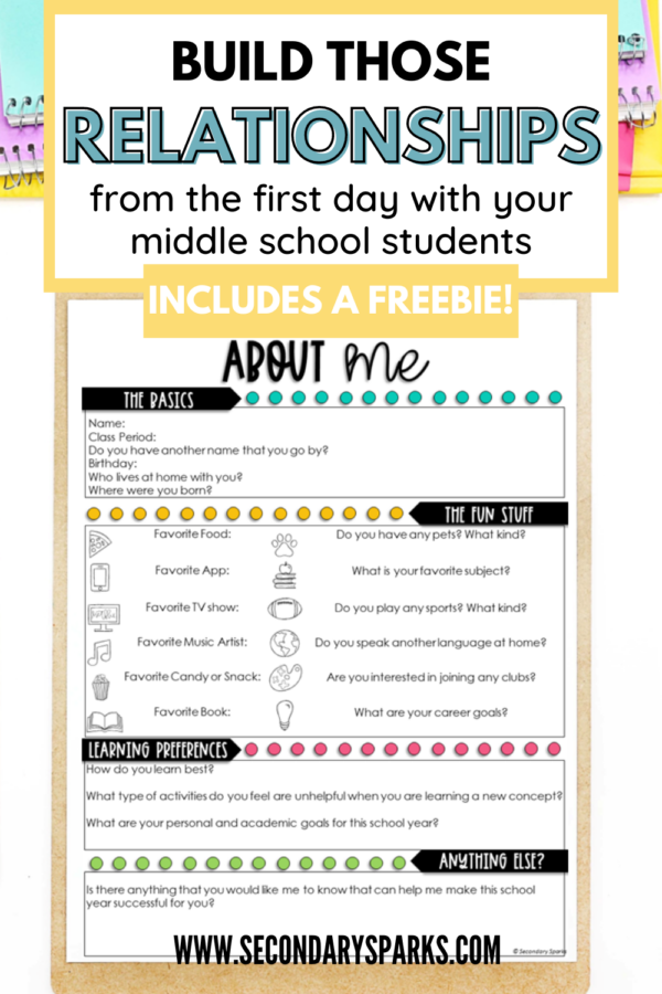 4 Tips for Teachers on Building Relationships with Students - Secondary ...