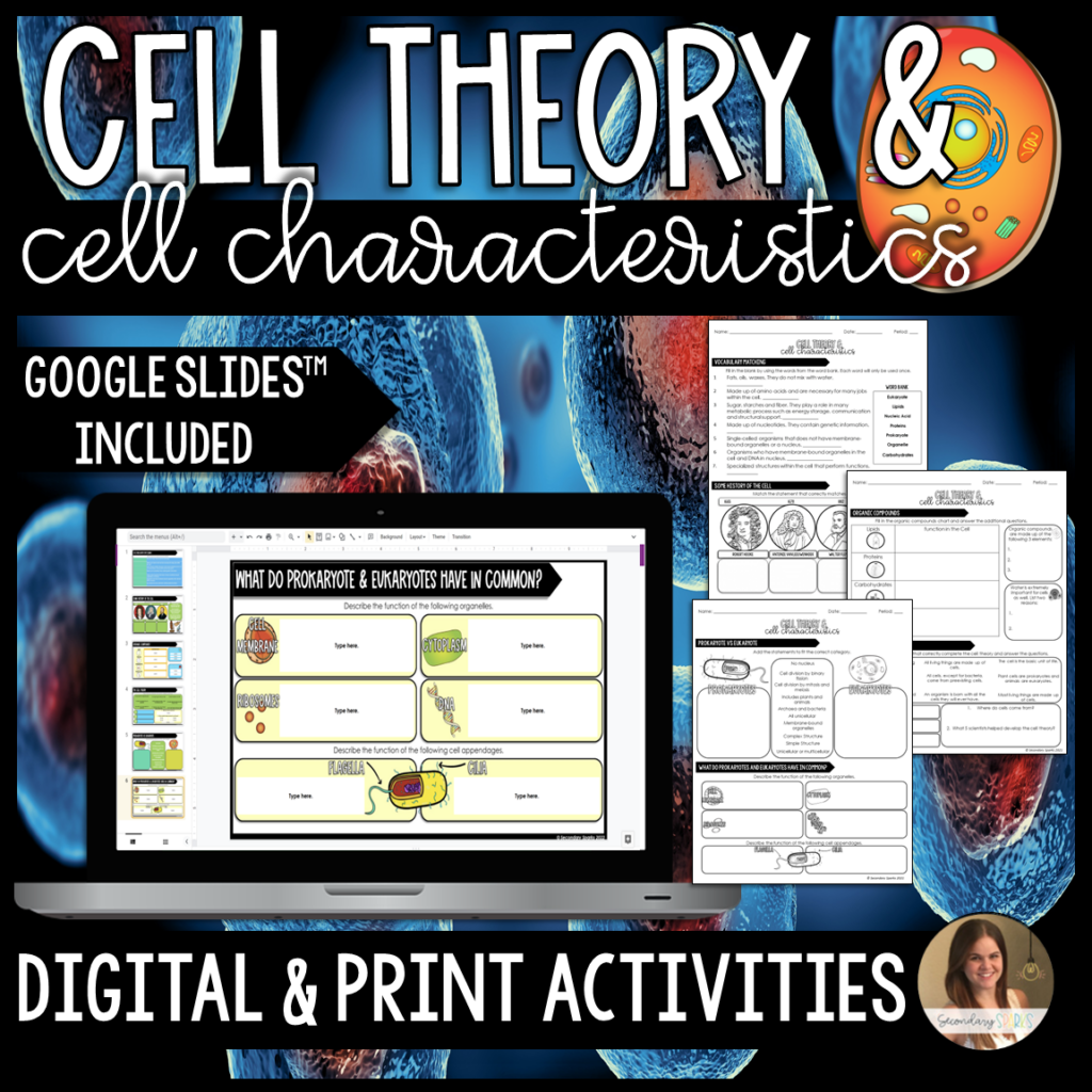 Cell Theory and Cell Characteristics Digital Google Slides™ and Print ...