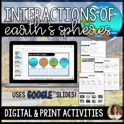 Interactions of Earth's Spheres Print and Google Slides™ Activities ...