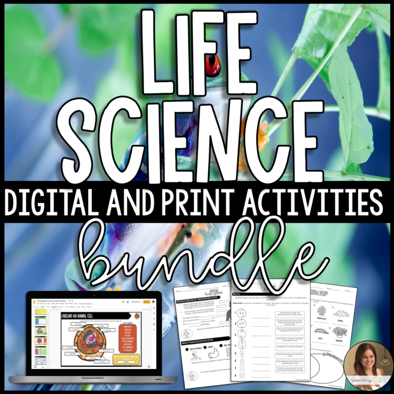 Life Science Digital Google Slides™ and Print Activities Bundle ...