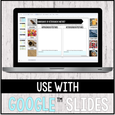 Pure Substances and Mixtures Digital Google Slides™ and Print ...
