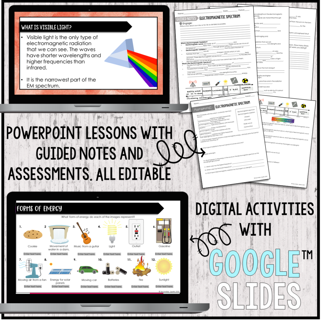 Physical Science Curriculum Year Long Bundle - Secondary Sparks