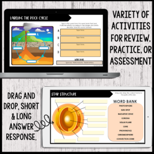 Earth Space Science Digital Google Slides™ and Print Activities Bundle ...