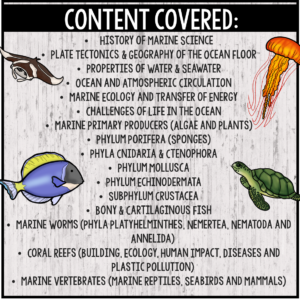 Marine Science Year Long Curriculum Bundle - Editable Lessons ...