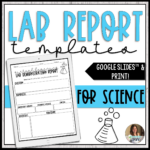 Scientific Method Lab Report Template - Secondary Sparks