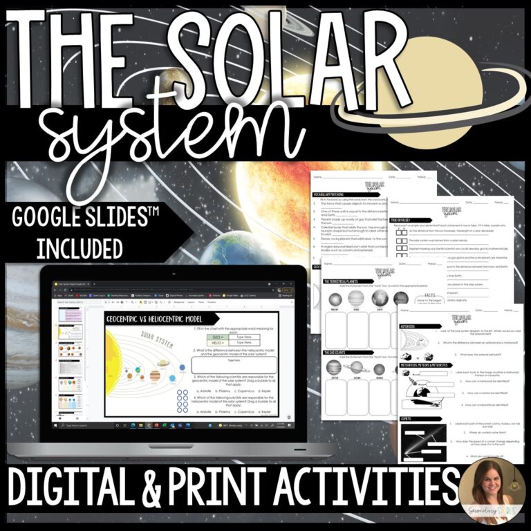 The Solar System Digital Google Slides™ and Print Activities ...
