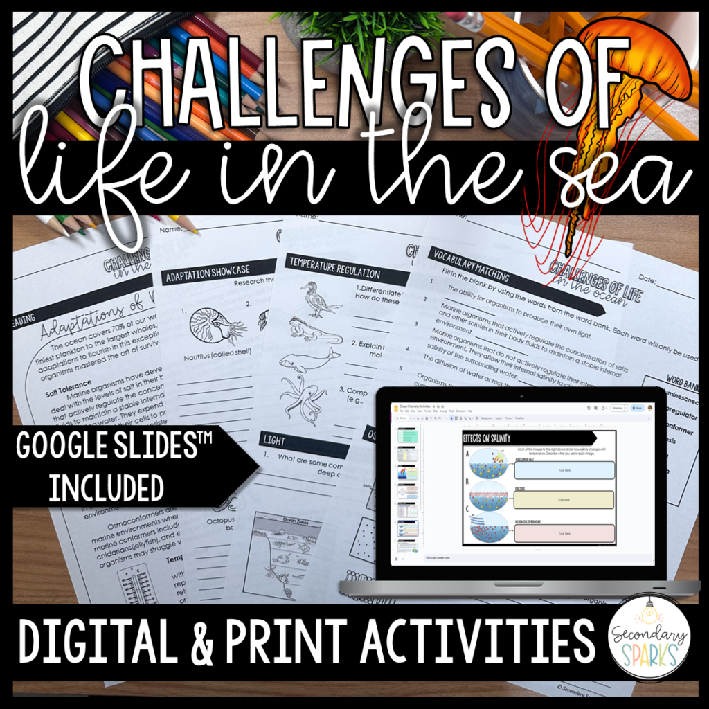 Challenges of Life in the Ocean Activities - Google Slides™ and Print ...