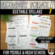 Middle School Science Back To School Bundle - Editable & Google Slides ...