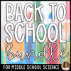 Middle School Science Back To School Bundle - Editable & Google Slides ...