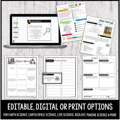 Middle School Science Back To School Bundle - Editable & Google Slides ...