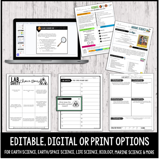 Middle School Science Back To School Bundle - Editable & Google Slides ...