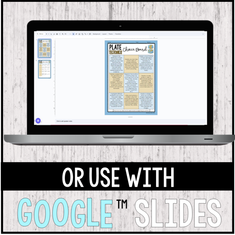 Plate Tectonics Choice Board - Editable and Google Slides - Secondary ...