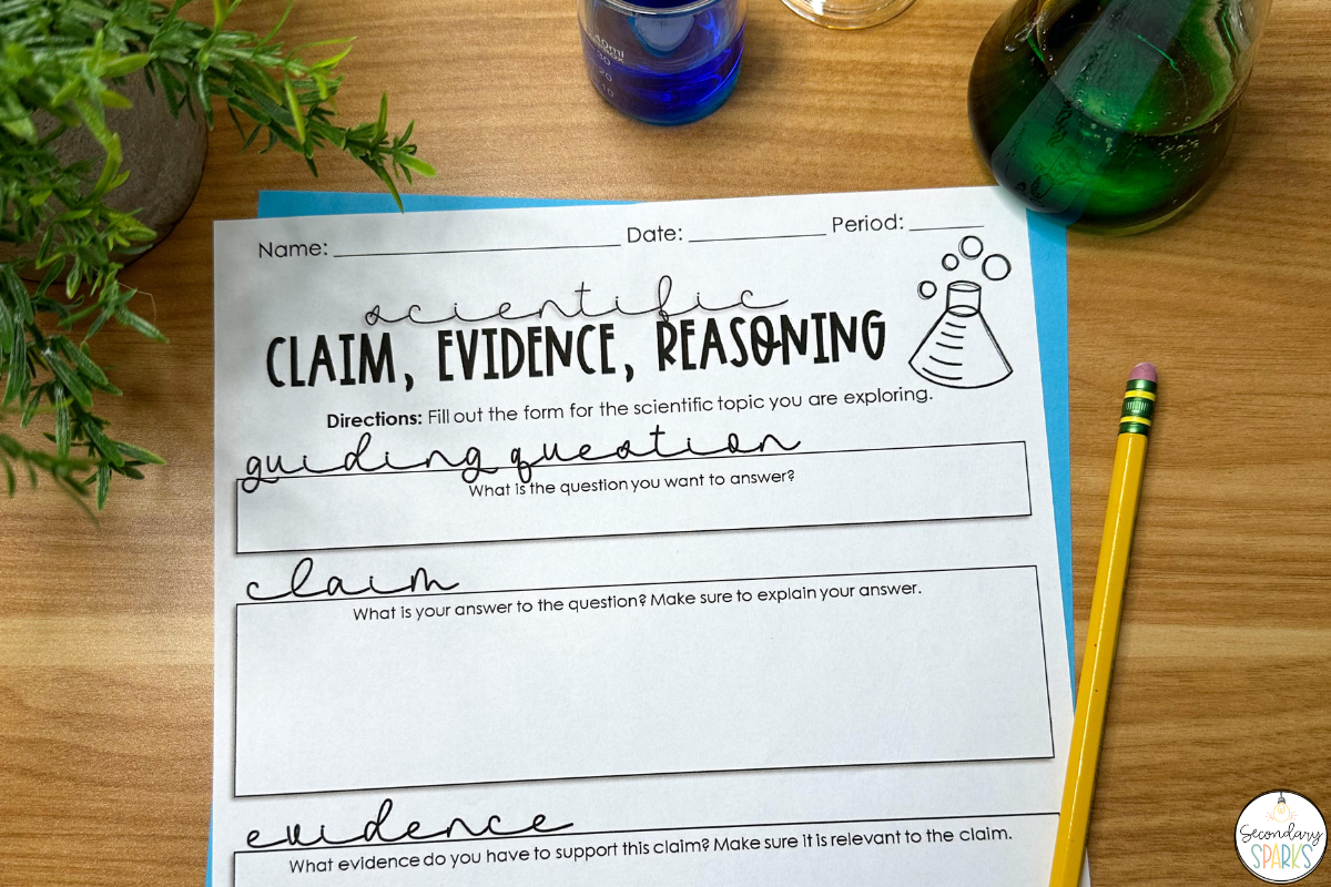 CER in Middle School Science: Making Claim–Evidence–Reasoning Simple ...